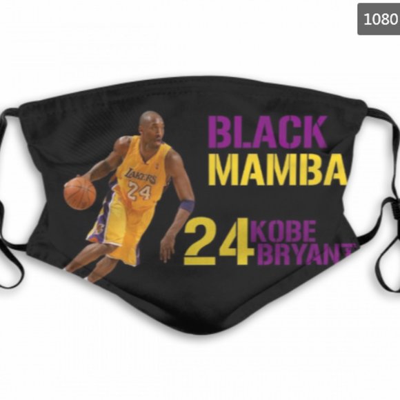 NBA | Accessories | Kobe Black Mamba Face Mask Double Layer Wfilter ...